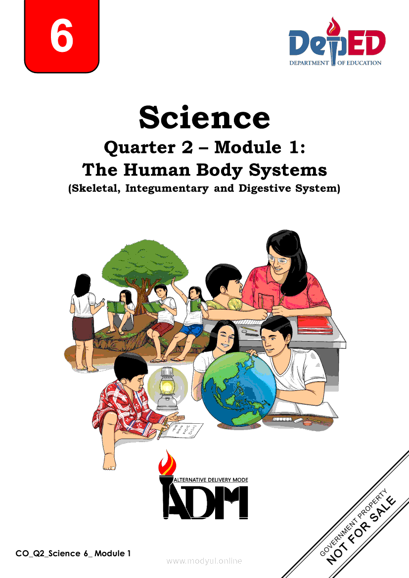 Science 6 Quarter 2 Module 1 The Human Body Systems Skeletal Science 6 Quarter 2 Module 1 The Human Body Systems Skeletal